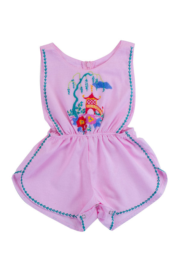 poet sunsuit rose with pagoda hand stitch (Baby)– Coco and Ginger