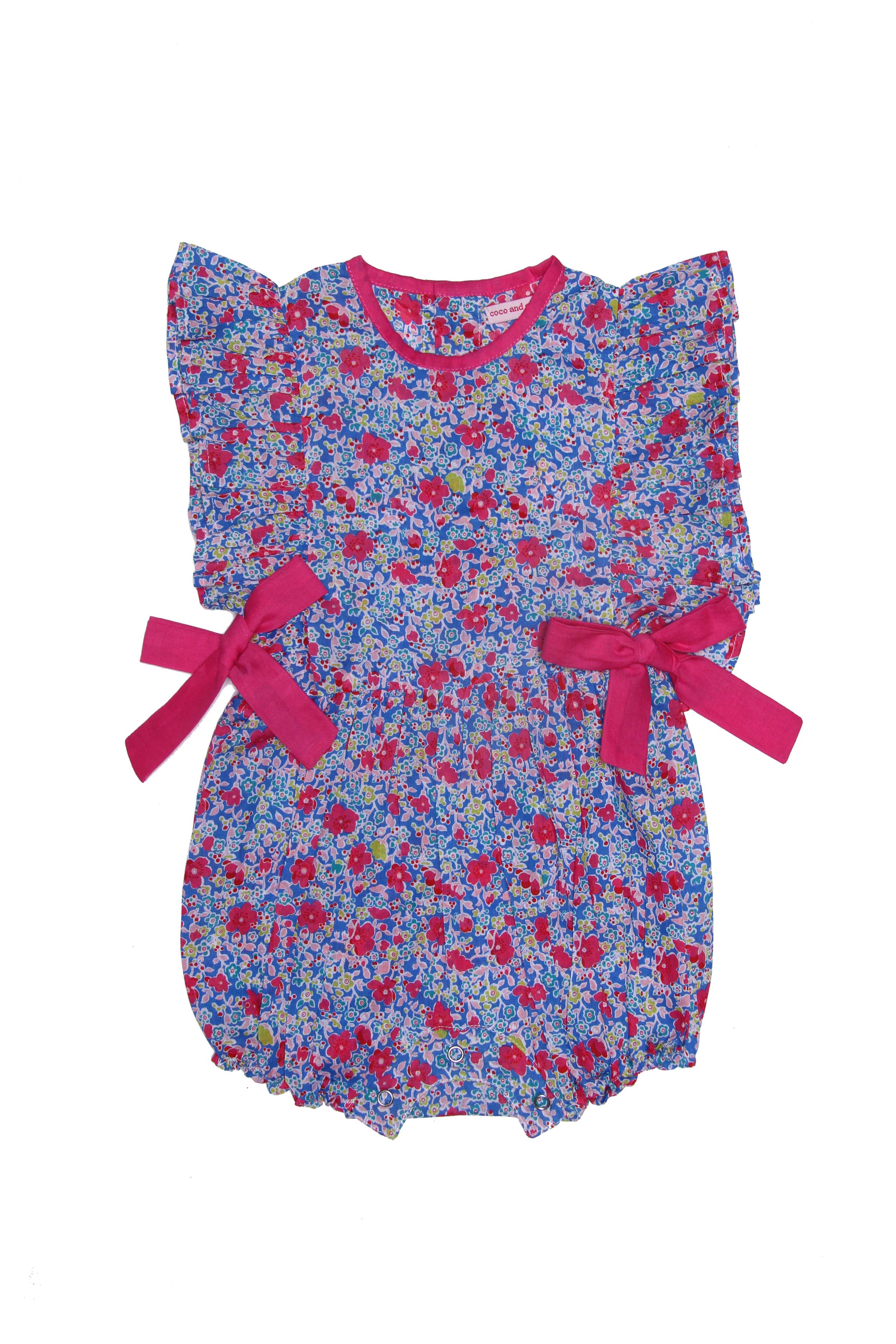 Honore (Baby)Azure meadow with Cerise– Coco and Ginger