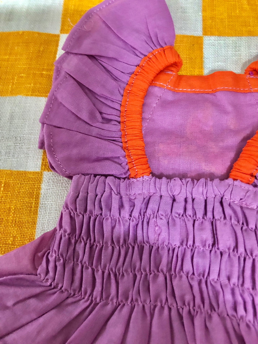 Doll - Lilas Dress lilac with embroidered butterfly 🦋– Coco and Ginger